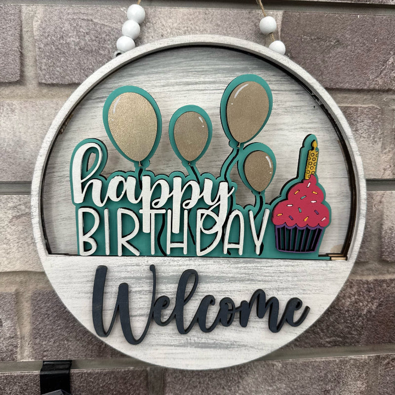 Drop In Happy Birthday 3D LASER PROJECT - P014142