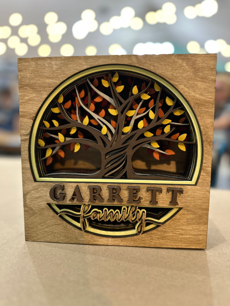 Family Tree Layered Sign P03738 – Paisley Grace Makery