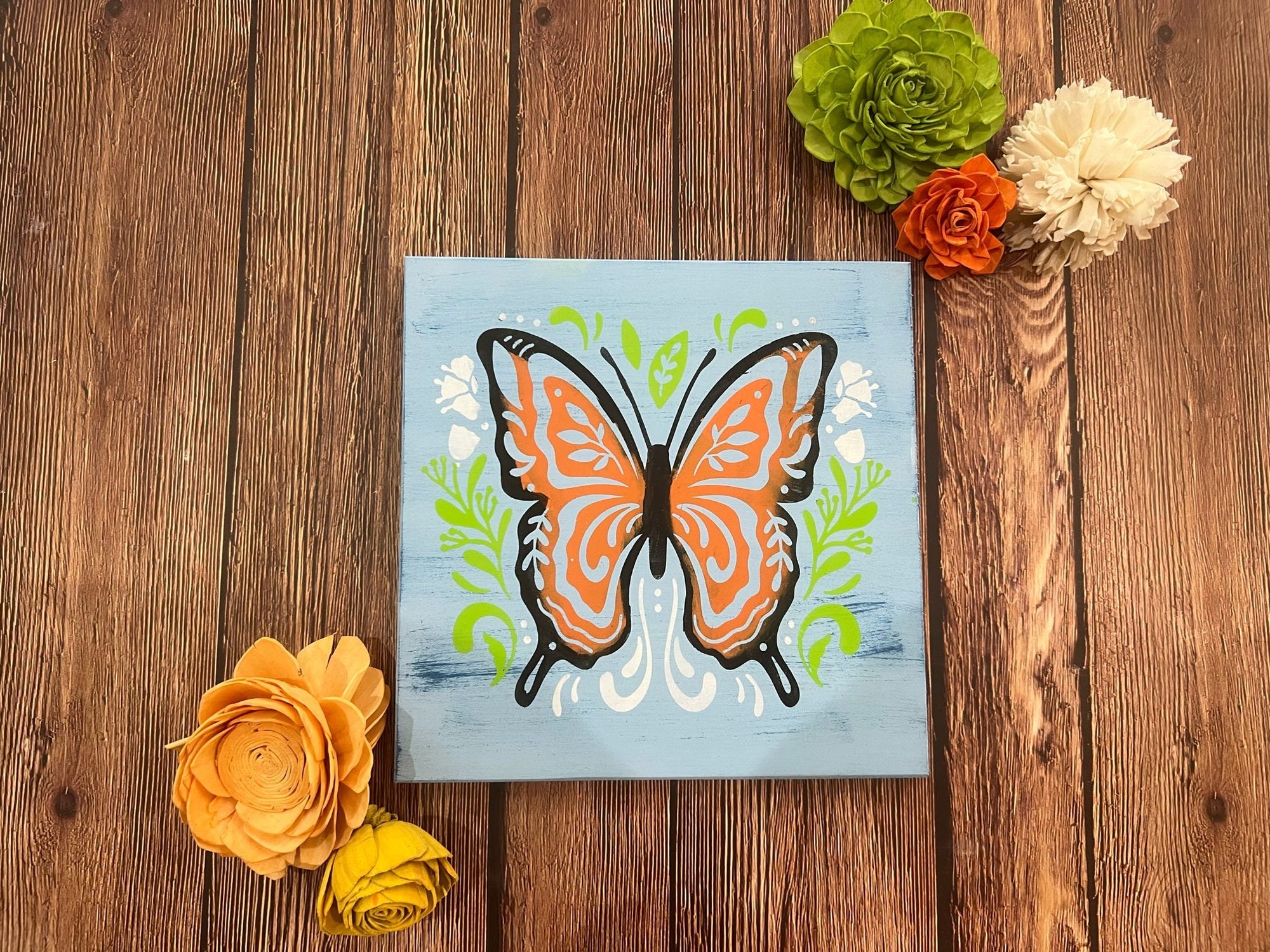 Folk Art Butterfly P13345 – Paisley Grace Makery