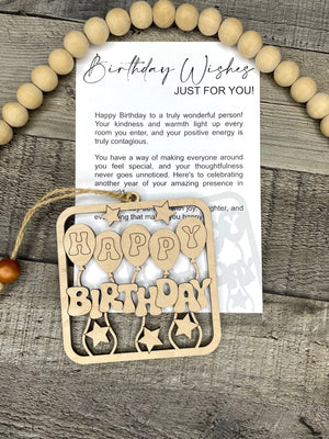 Happy Birthday Story Card Ornament P13122