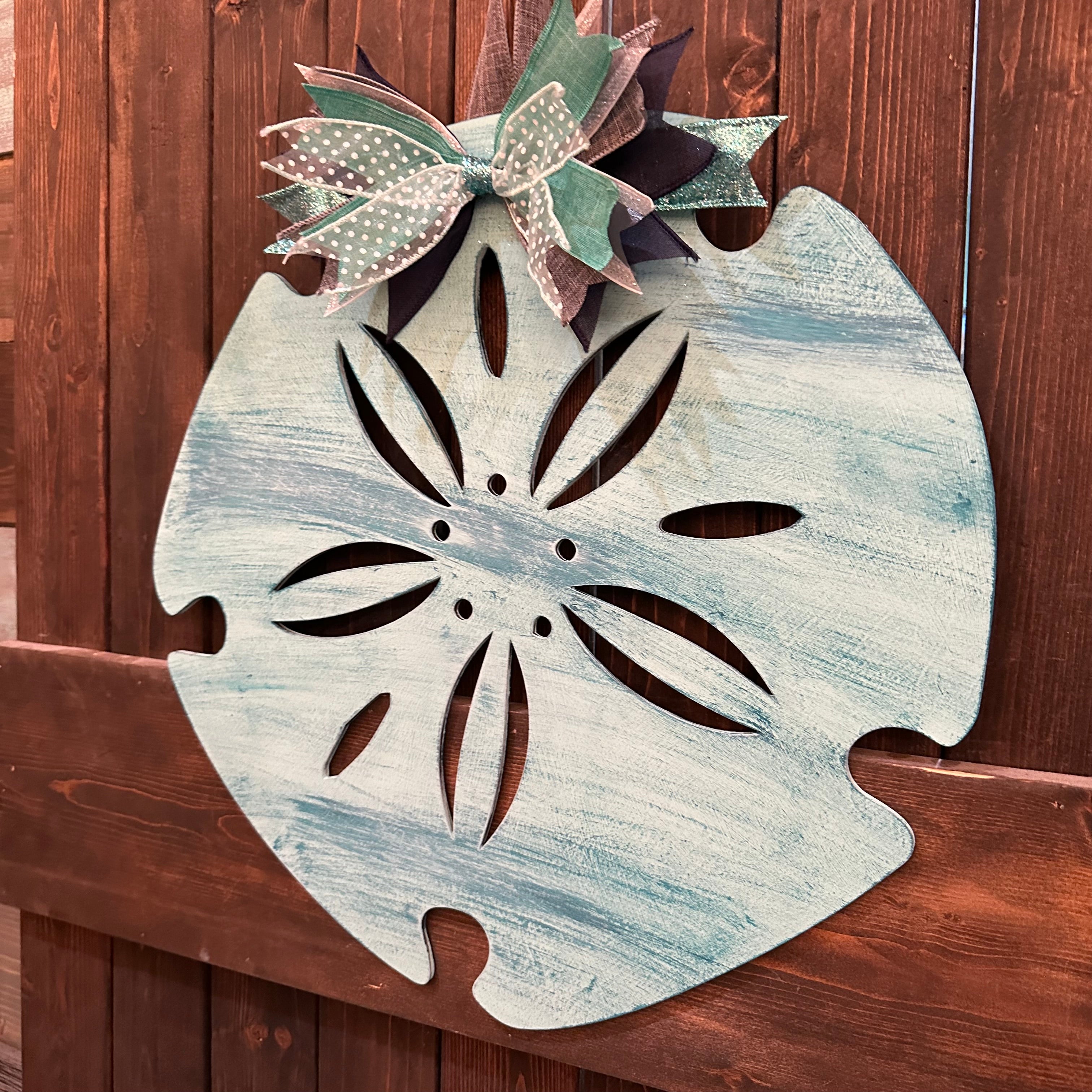 Sand Dollar Door Hanger Laser Cut P2390