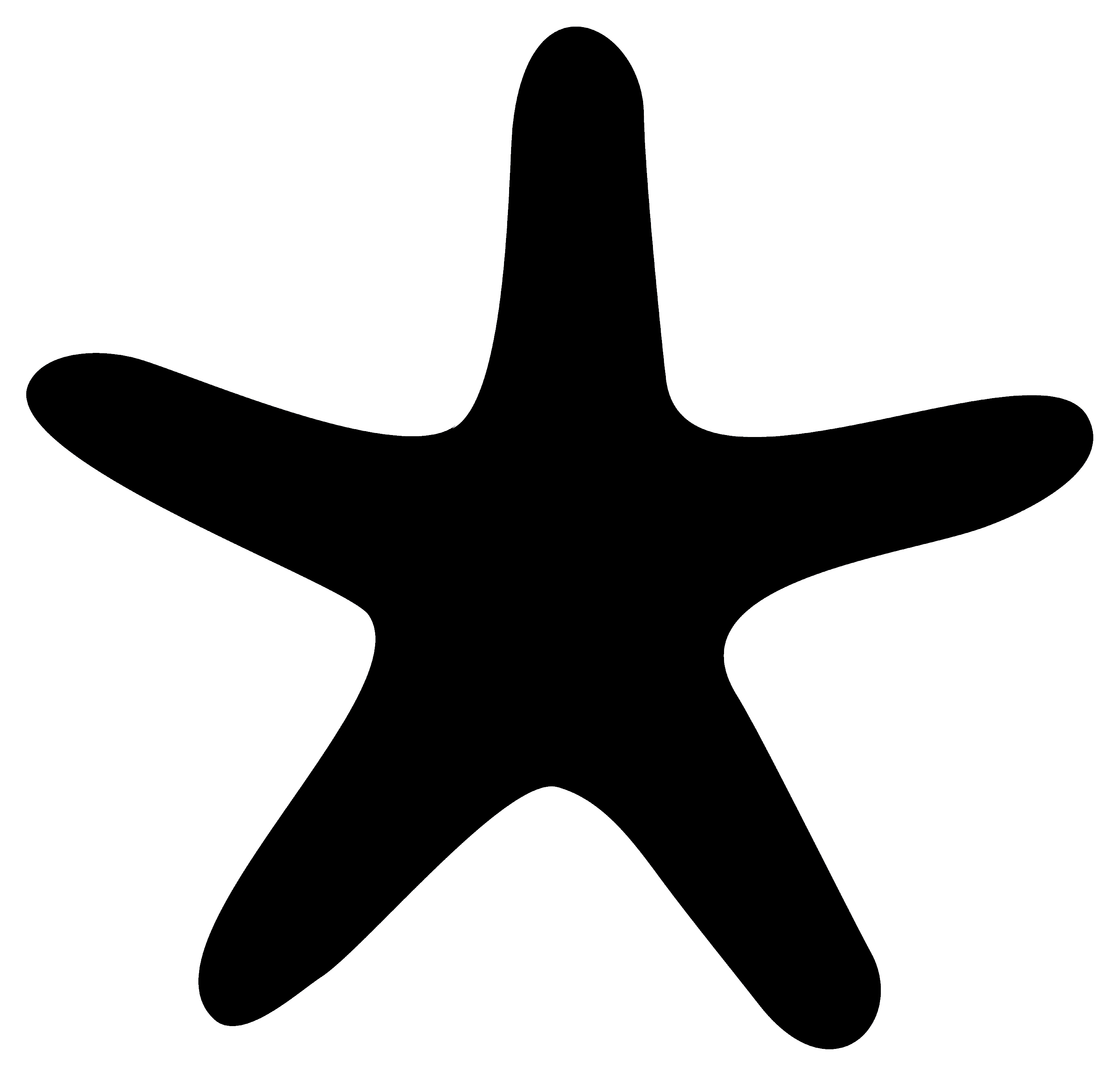 Starfish Paint Pour Shape P02869